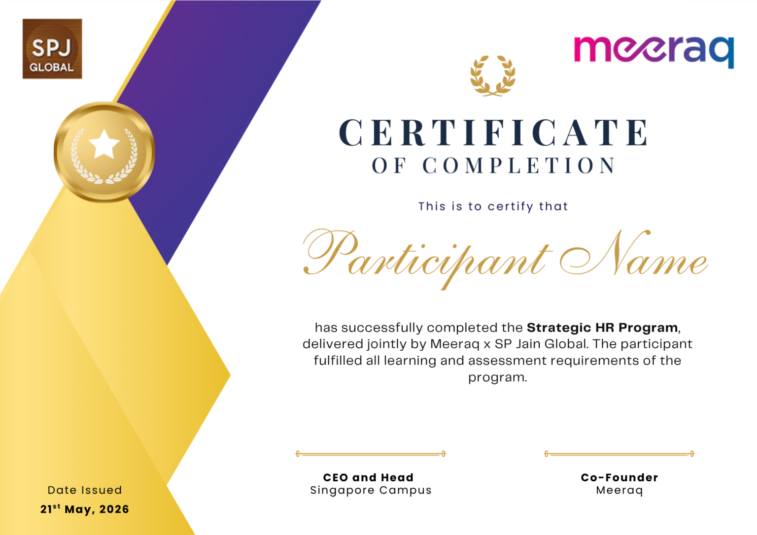 Home - SP Jain & Meeraq | Strategic HR Program